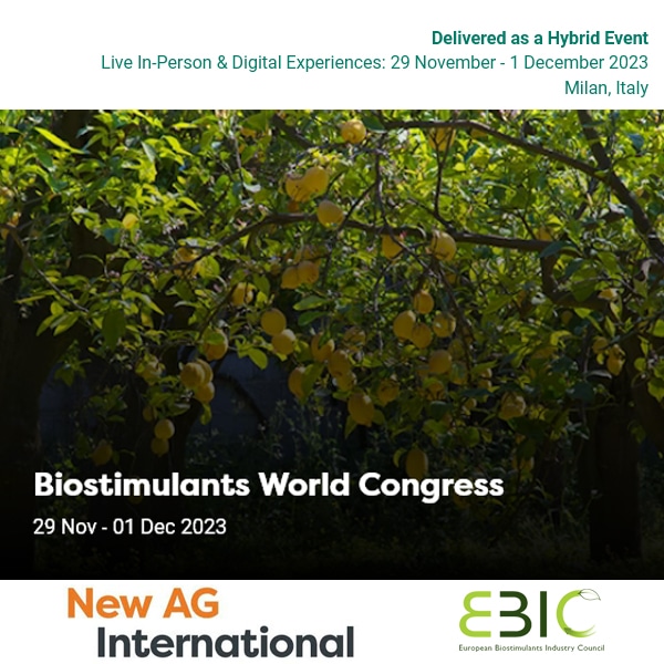 Biostimulants World Congress 2023 - Evento Portal Tecnoagrícola